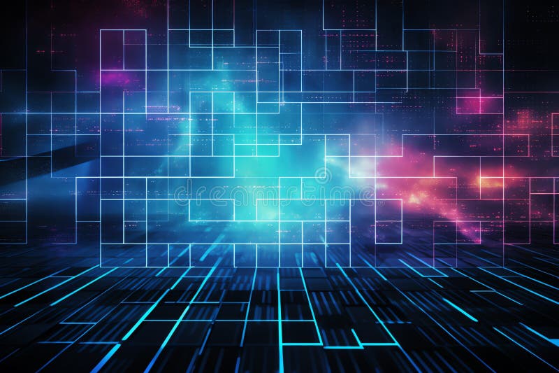 80s Computer Interface Grid Backdrop 80s Retro Nostalgic Stock ...