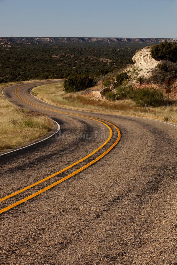 S-curve in roadway stock image. Image of grass, curve - 21854525