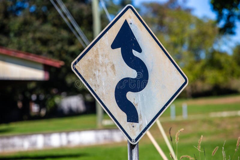 S Curve Sign stock photo. Image of slow, outdoor, highway - 346804916