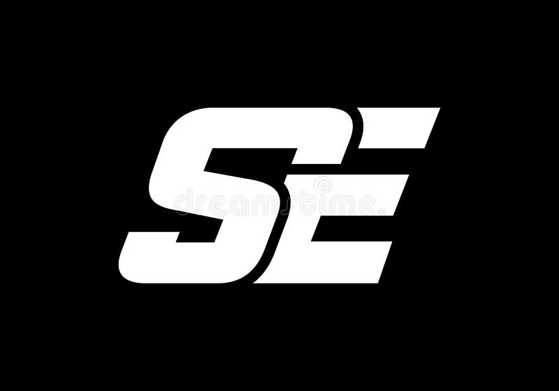 S E, SE Initial Letter Logo Design Vector Template, Graphic Alphabet ...