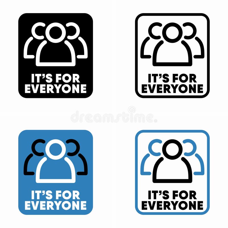 It S for Everyone Vector Information Sign Stock Vector - Illustration ...