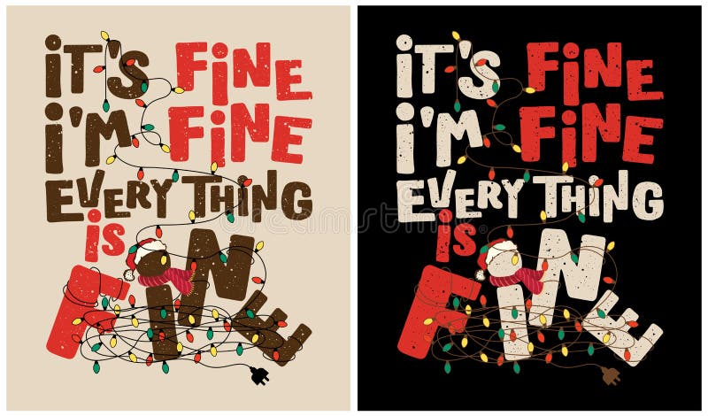It s Fine. I m Fine stock vector. Illustration of funny - 260884118