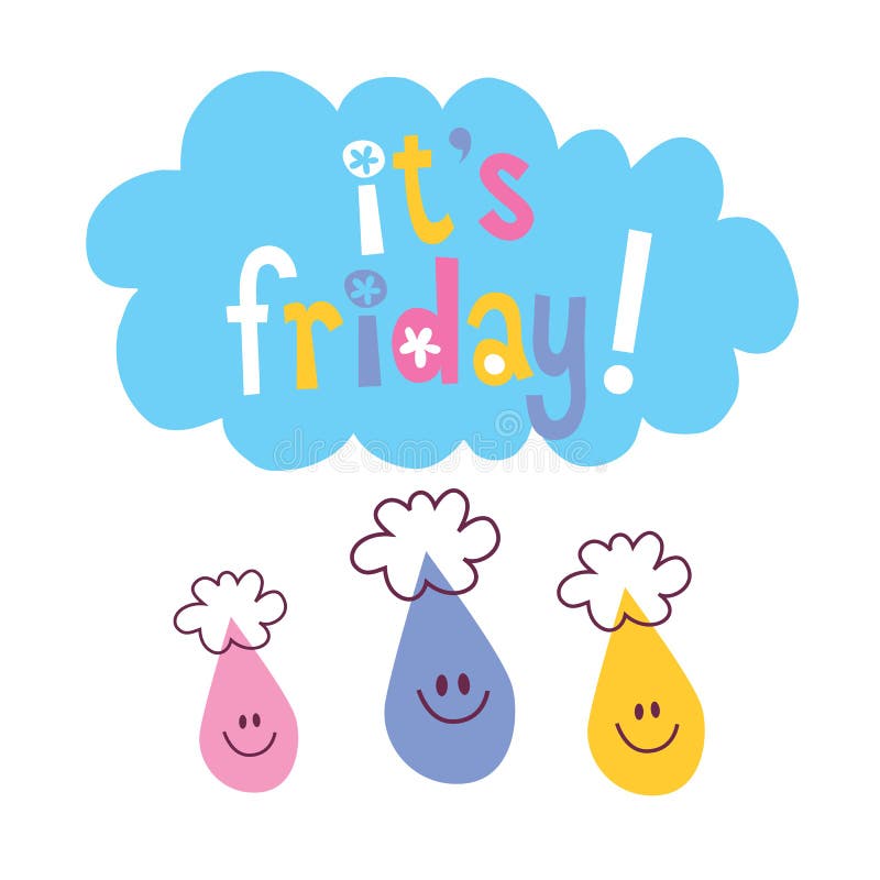 It s friday stock vector. Illustration of date, group - 44382446