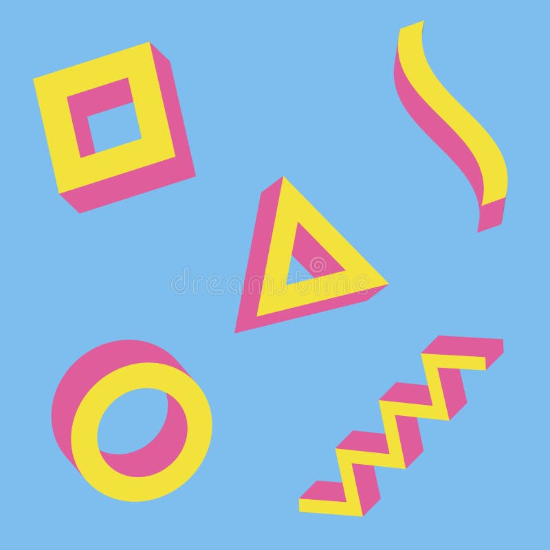 90s geometric background stock vector. Illustration of print - 82645307