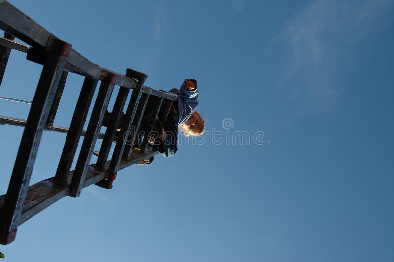 She s so high stock photo. Image of climbing, leisure - 3164834