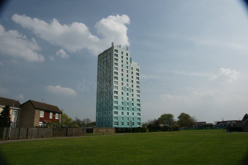 1960s High Rise Residential Tower Block Stock Photo - Image of flat ...
