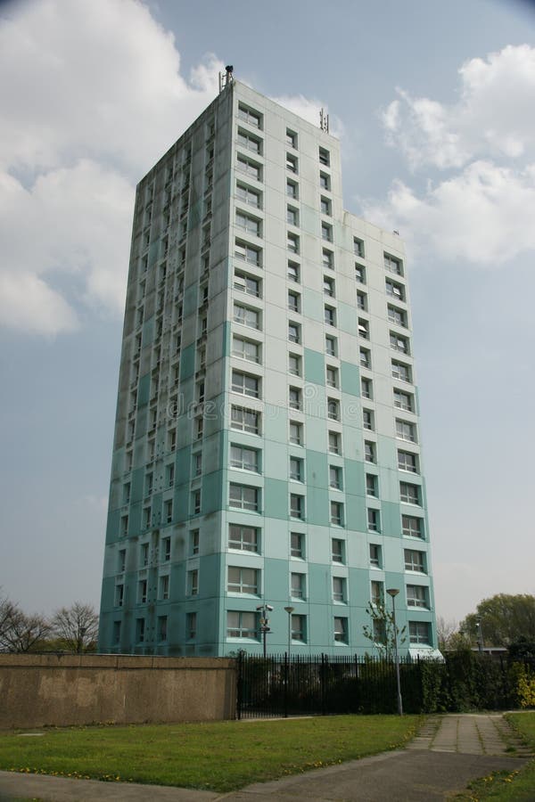 1960s High Rise Residential Tower Block Stock Photo - Image of ...