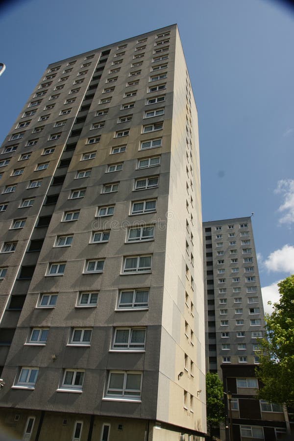 1960s High Rise Residential Tower Block Stock Photo - Image of building ...