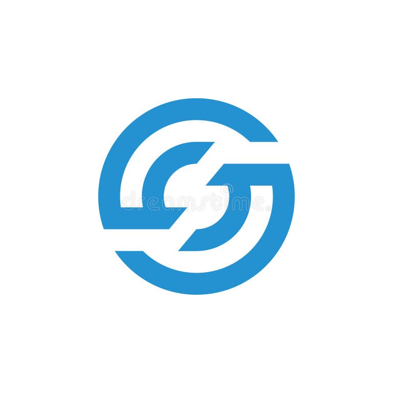 S Letter Circle Logo Vector Icon Illustration Stock Vector ...