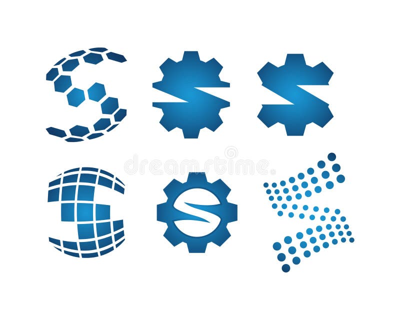 Letter R Gear Logo Design Template Stock Vector - Illustration of ...