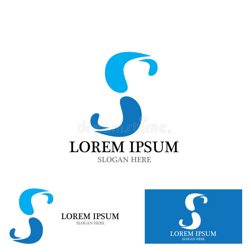 S Letter Icon and Symbol Template Stock Vector - Illustration of ...