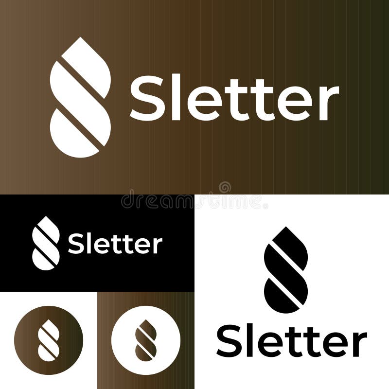 S Letter Logo.Bold Round Shape Logo Template.Vector Illustration Stock ...