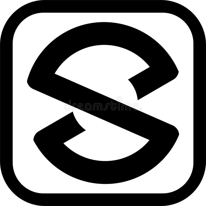 S Letter Logo Design Black Monogram Stock Illustration - Illustration ...