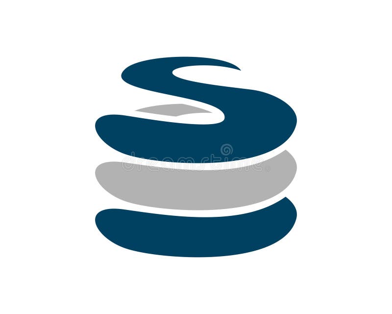 S Letter Pile Logo Icon Template 1 Stock Vector - Illustration of ...