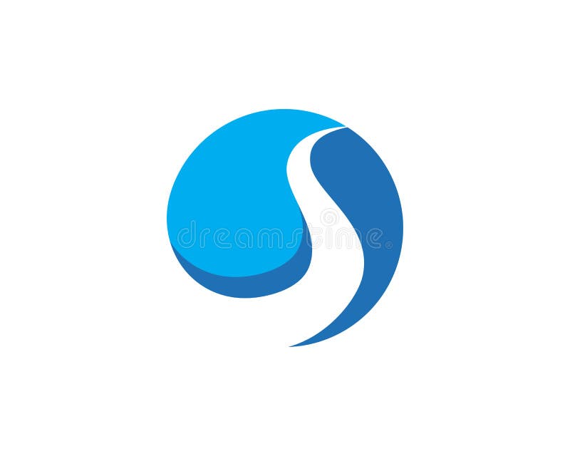 S Letter River Logo Template Vector Icon Stock Vector - Illustration of ...