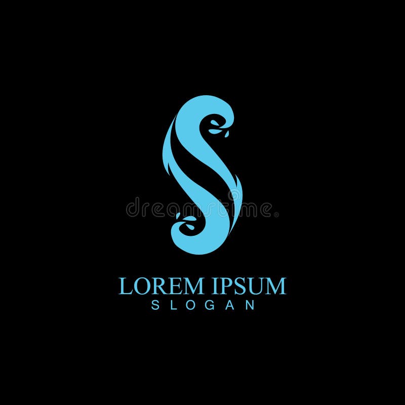 S Letter Water Splash Logo Design Template Stock Illustration ...