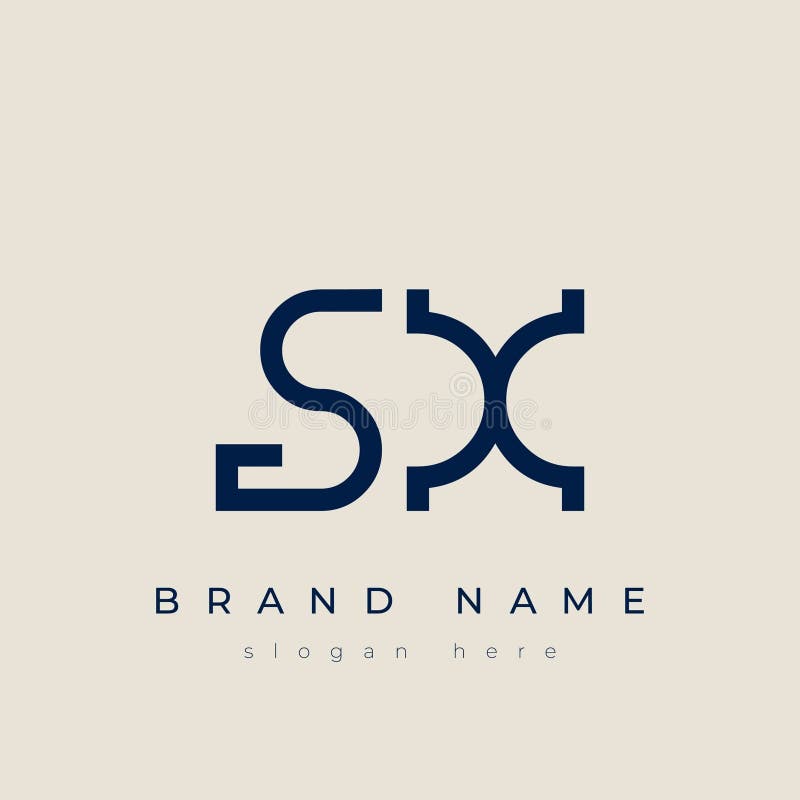 SX Alphabet Letter Icon Logo Stock Vector - Illustration of creative ...