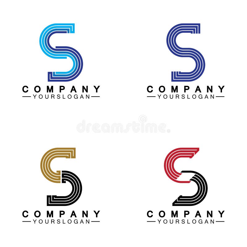 S Logo. Letter S Logo Icon Design Template Stock Vector - Illustration ...
