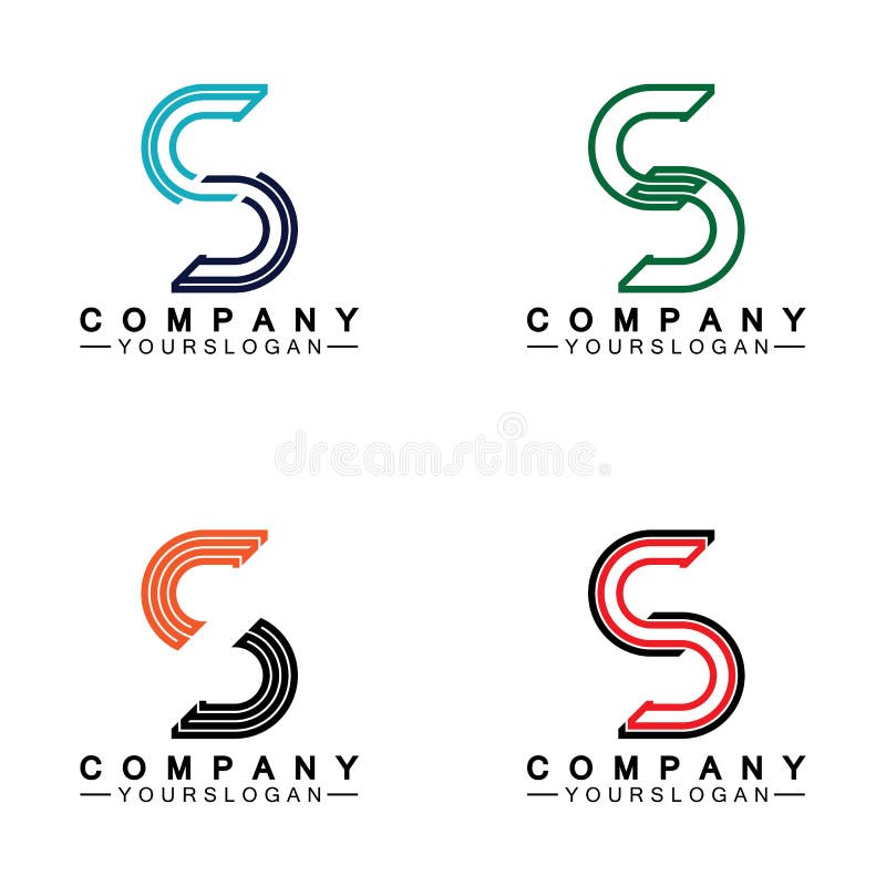 S Logo. Letter S Logo Icon Design Template Stock Vector - Illustration ...