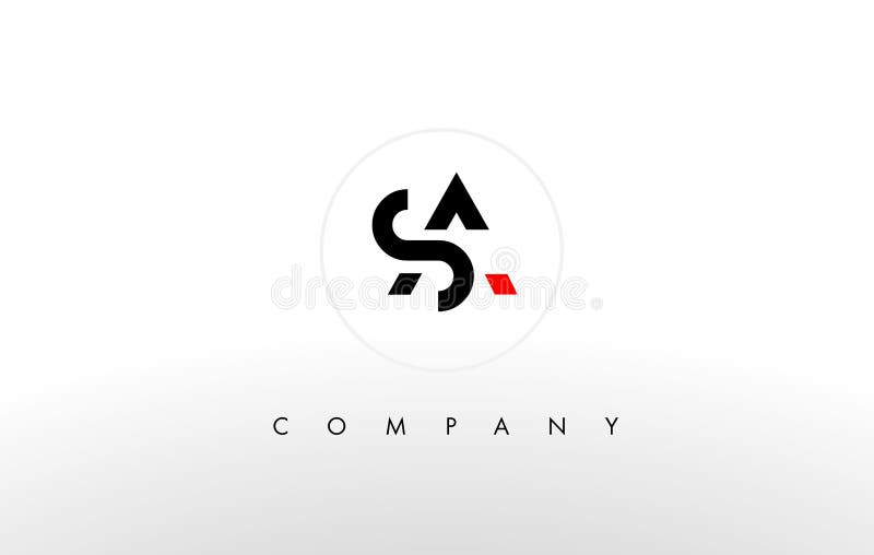 S a Logo. S a Letter Design Vector Stock Vector - Illustration of ...