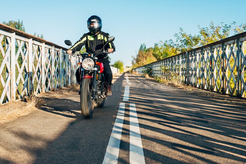 Biker Riding Honda Goldwing Editorial Stock Image - Image of freedom ...