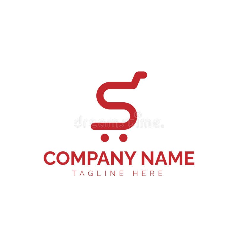 Letter E Online Shop Logo with Cart Vector , Shop Logo Vector Stock ...