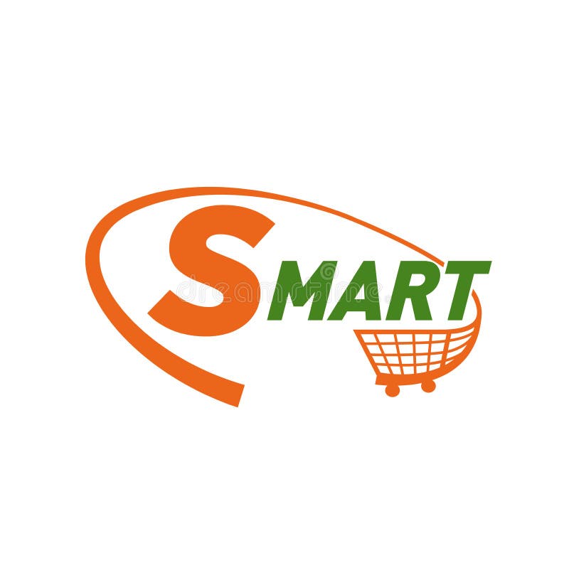 Smart Mart Vector Icon. S Mart Typography Logo Stock Vector ...