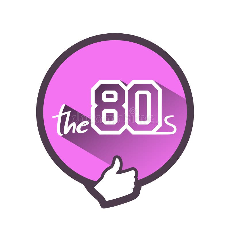 The 80s message symbol stock vector. Illustration of fashionable ...