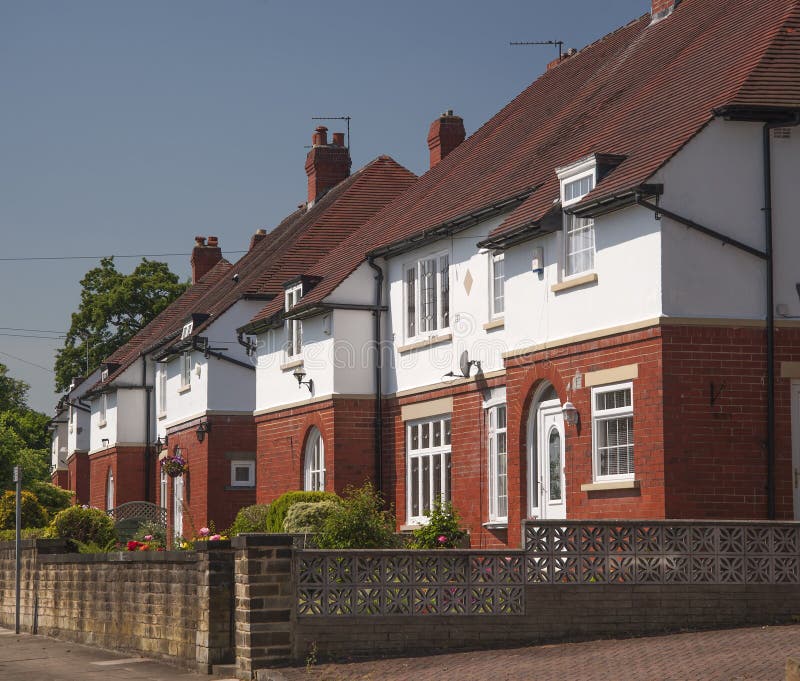 1920s middle class houses stock image. Image of brick - 32531117