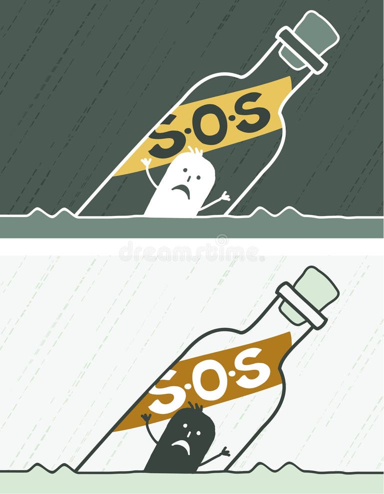 Sos Sign Cartoon Stock Illustrations – 1,006 Sos Sign Cartoon Stock ...