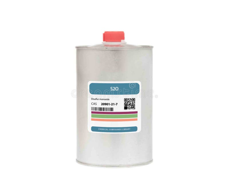 S2O - Sulfur monoxide stock photo. Image of compound - 301289480