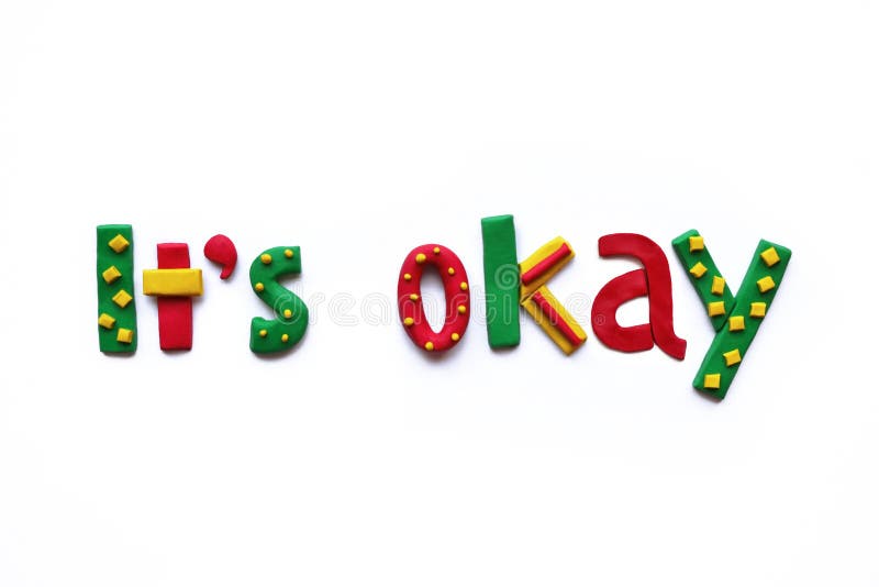It s okay stock illustration. Illustration of bright - 65975500