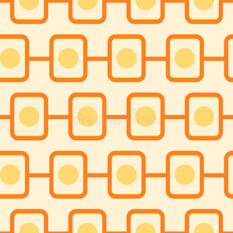 Seamless Funky 70s Pattern stock vector. Illustration of seamless - 2668327