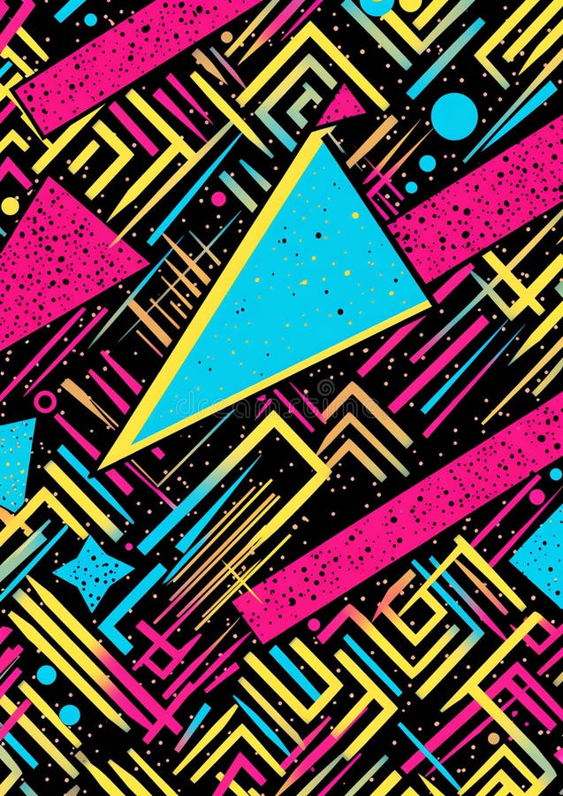 80s Patterned Fabric Texture Frame 80s Retro Nostalgic Stock ...