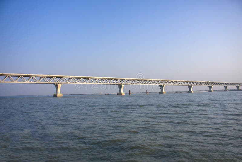 Landscape Photo of the Padma Multipurpose Bridge Stock Photo - Image of ...