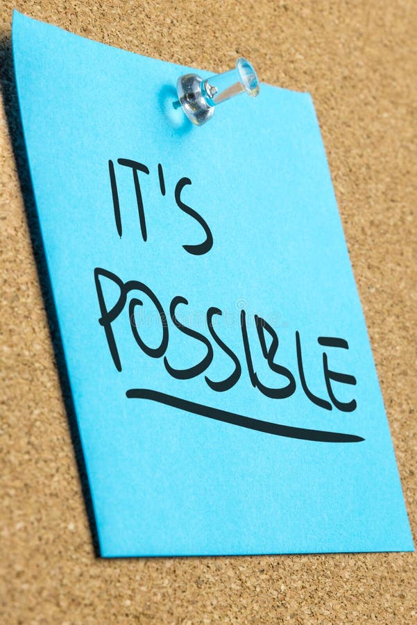 It s possible stock photo. Image of motivation, motivate - 41991944