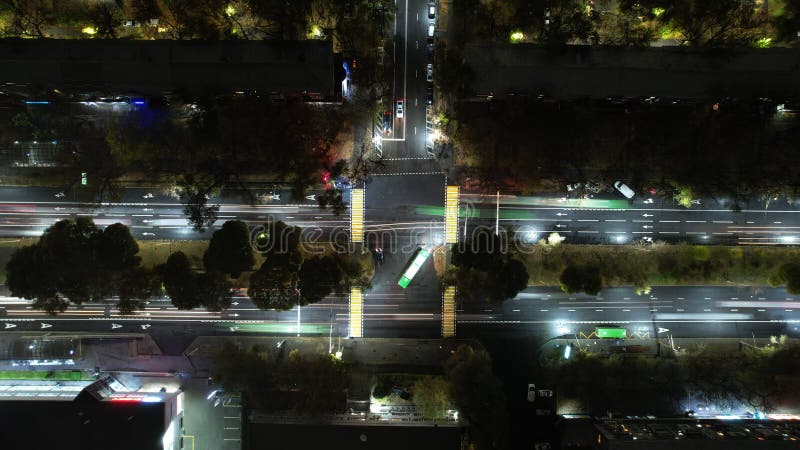 It S Raining in the City. View of the Intersection Stock Photo - Image ...