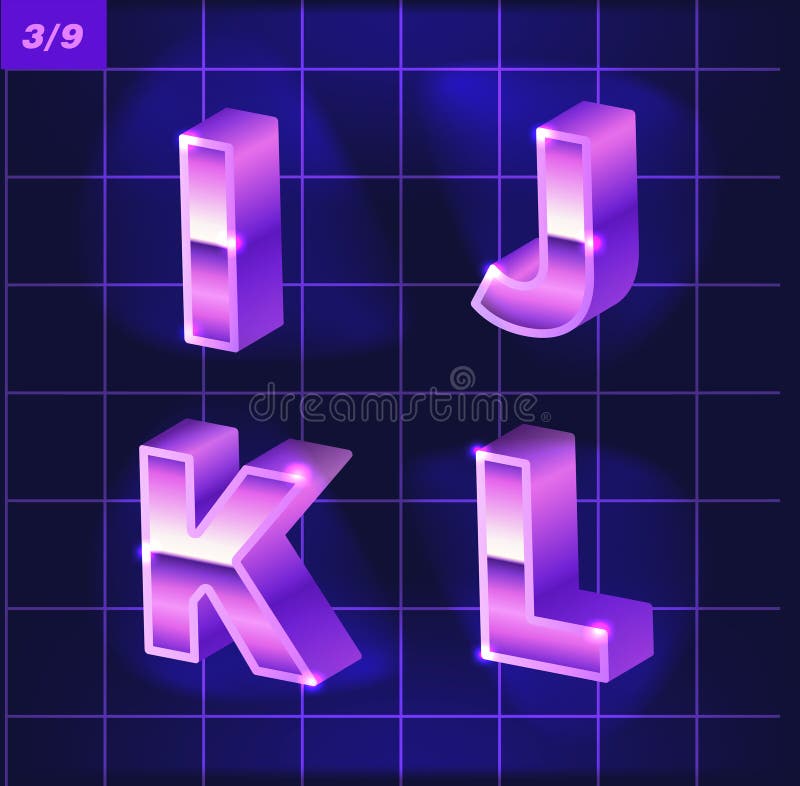 80 S Retro Alphabet Font Metallic Effect Type Letters And Numbers Stock Vector Illustration