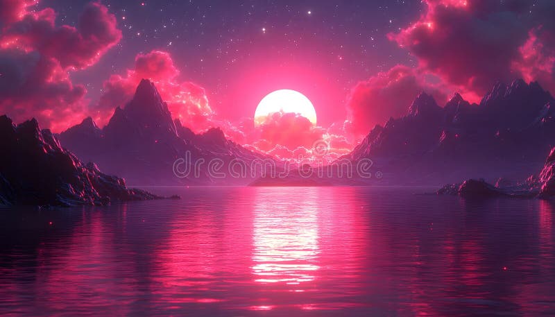 An 80s Retro Futuristic Scifi Seamless Loop Featuring a Retrowave VJ ...