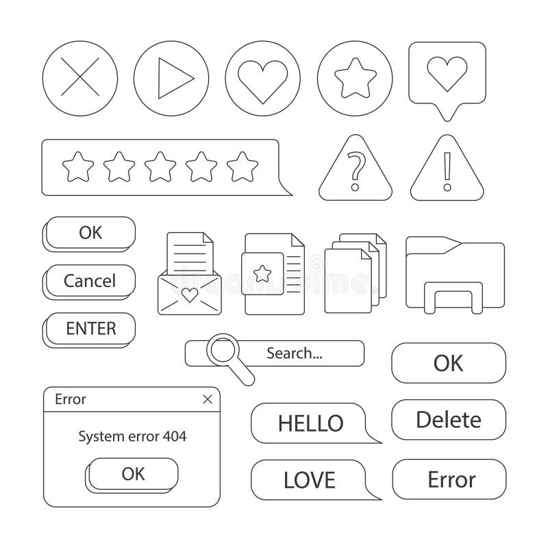 90s Retro Vaporwave Aesthetics Digital Screen User Interface. Cute Old ...