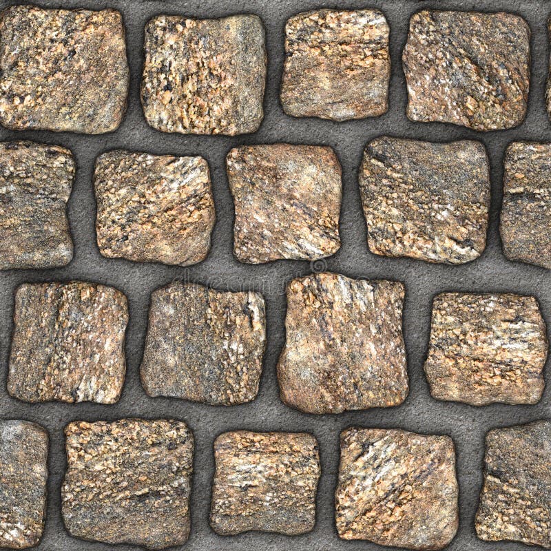 S035 Seamless Texture - Cobblestone Pavers Stock Image - Image of ...