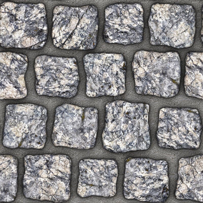 S108 Seamless Texture - Cobblestone Pavers Stock Image - Image of ...