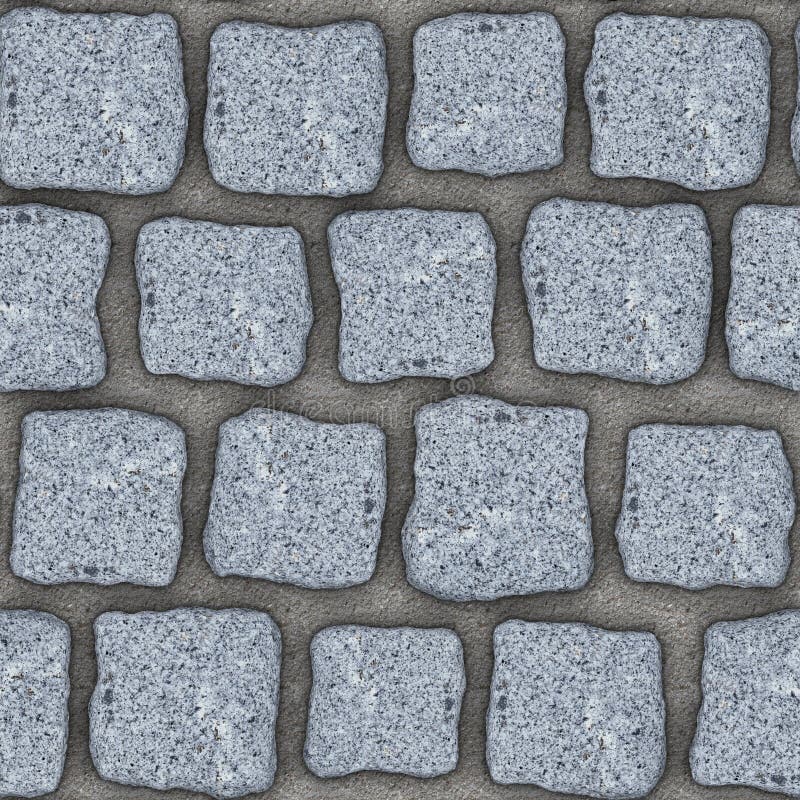S012 Seamless Texture - Cobblestone Pavers Stock Illustration ...