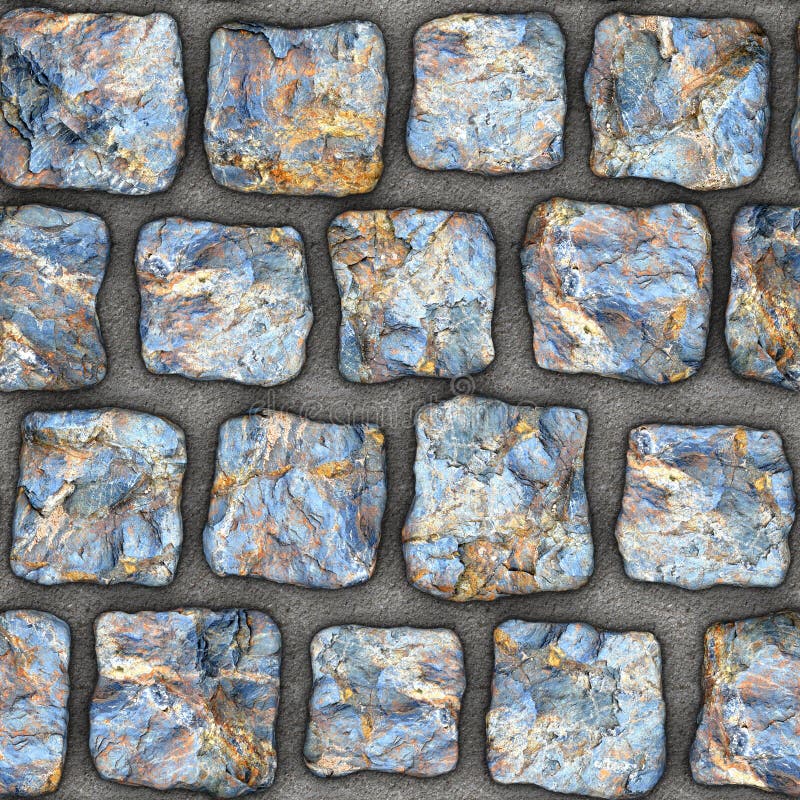 S038 Seamless Texture - Cobblestone Pavers Stock Image - Image of ...