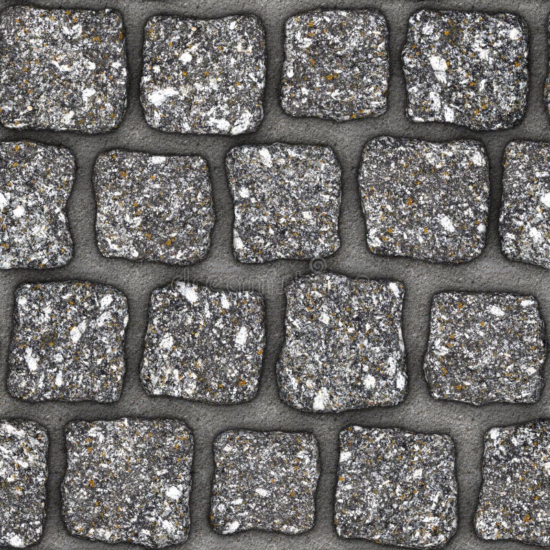S081 Seamless Texture - Cobblestone Pavers Stock Illustration ...