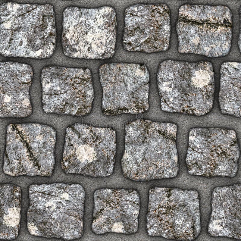 S115 Seamless Texture - Cobblestone Pavers Stock Illustration ...