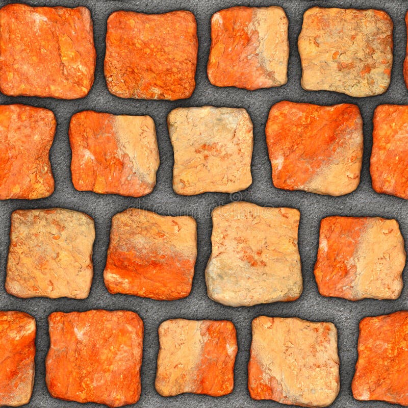 S112 Seamless Texture - Cobblestone Pavers Stock Illustration ...