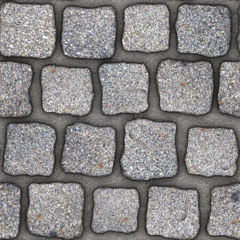 S138 Seamless Texture - Cobblestone Pavers Stock Illustration ...