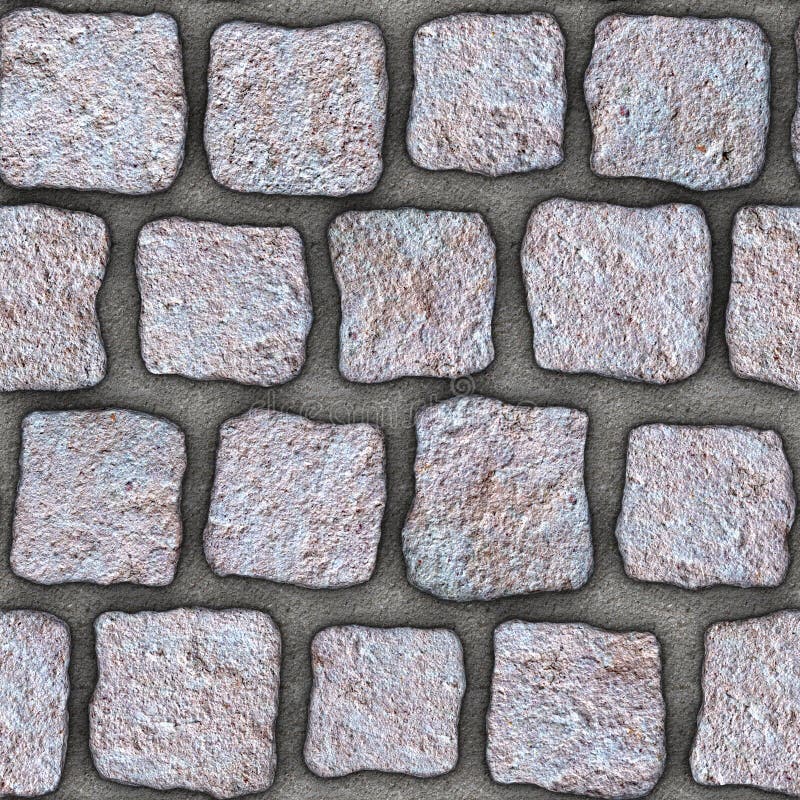 S140 Seamless Texture - Cobblestone Pavers Stock Illustration ...
