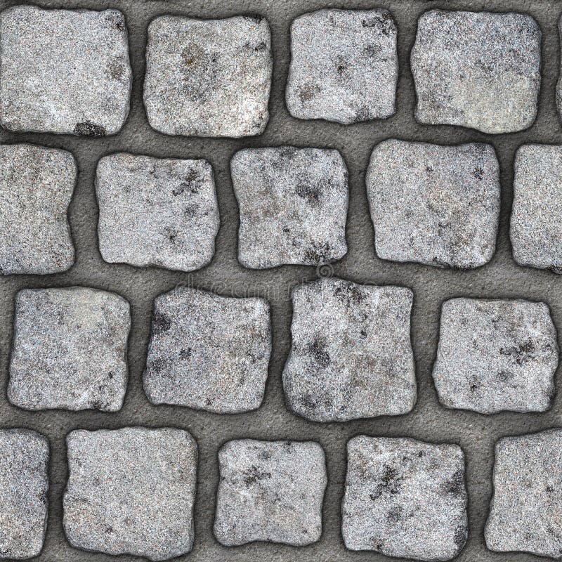 S144 Seamless Texture - Cobblestone Pavers Stock Illustration ...